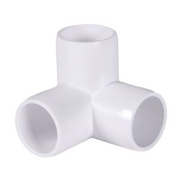 247WorkShop 3/4" PVC 3-Way Elbow Fitting - ASTM SCH40 Furniture-Grade ...