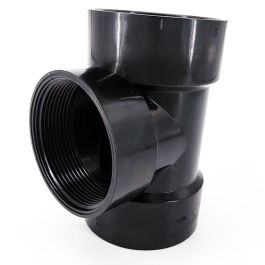 247WorkShop 3 in. ABS Flush Cleanout Tee w/ Plug DWV Pipe Fitting NSF ...
