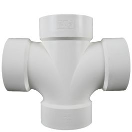 247WorkShop 247Garden 4" DWV Cross PVC Fitting - ASTM D2665, NSF Certified